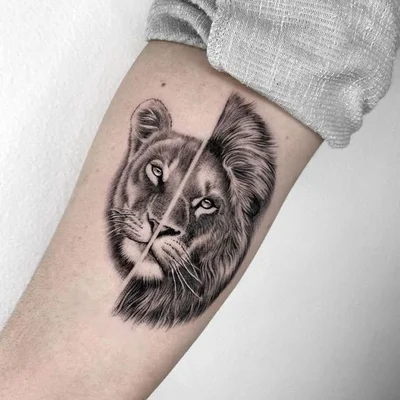 Lev tetovanie: Symbol sily, odvahy a majestátnosti | VeAn Tattoo